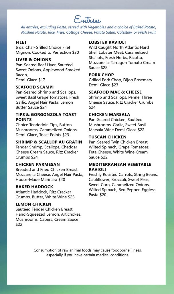Kiosk - Menus | Citrus Hills