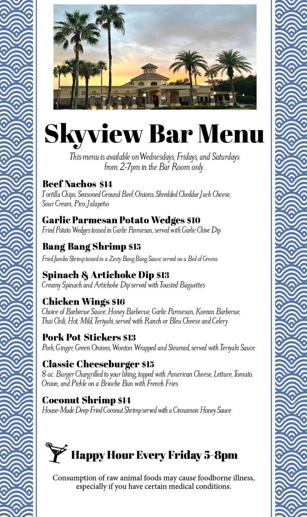 Kiosk - Menus | Citrus Hills